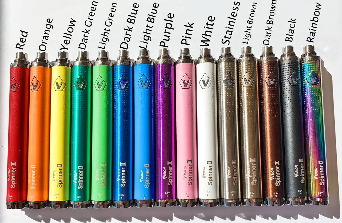 Spinner 2 1650mAh 3.3-4.8v Twist Variable Voltage Vape Battery +USB Ch ...